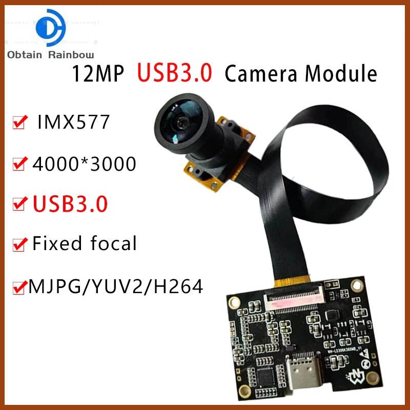 Модуль камеры 4K 12MP HD IMX577 FF USB3.0 FPC с материнской платой для видения устройства