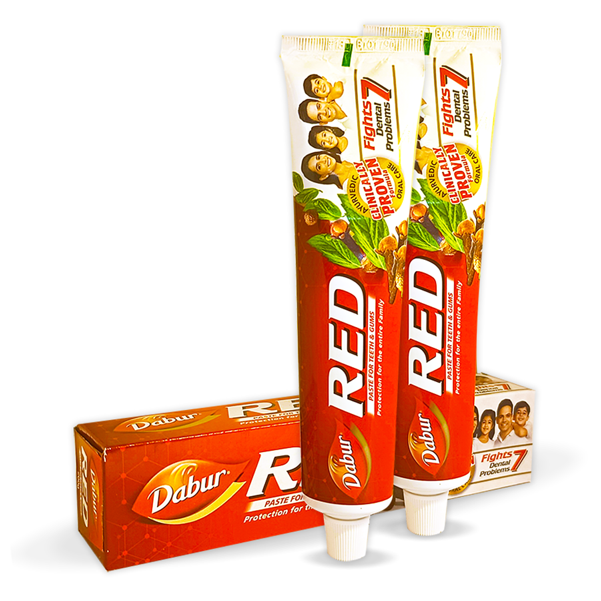 Зубная паста Dabur Red, 2 шт по 200 гр, с экстрактами трав, для зубов и десен