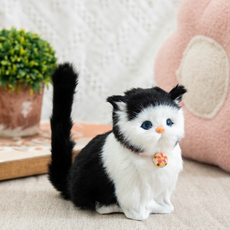 (1шт) Имитация будет называться игрушка-кукла-кошка (черный)