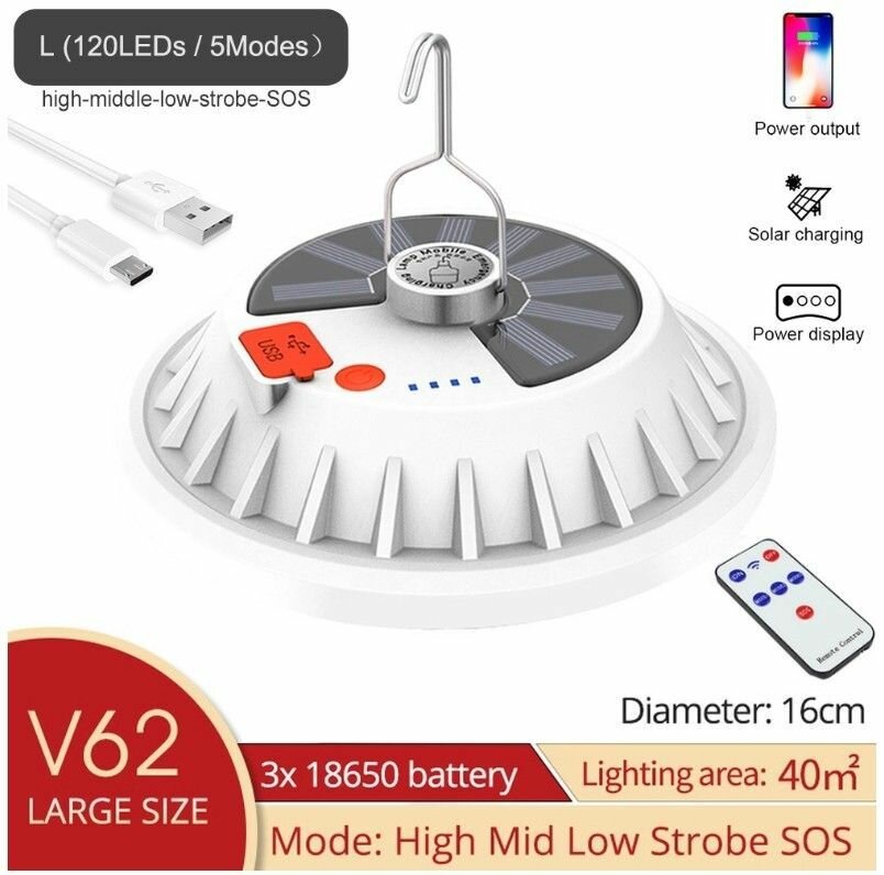 Camping Sun Кемпинговый фонарь , 120 LEDs , 5 Models