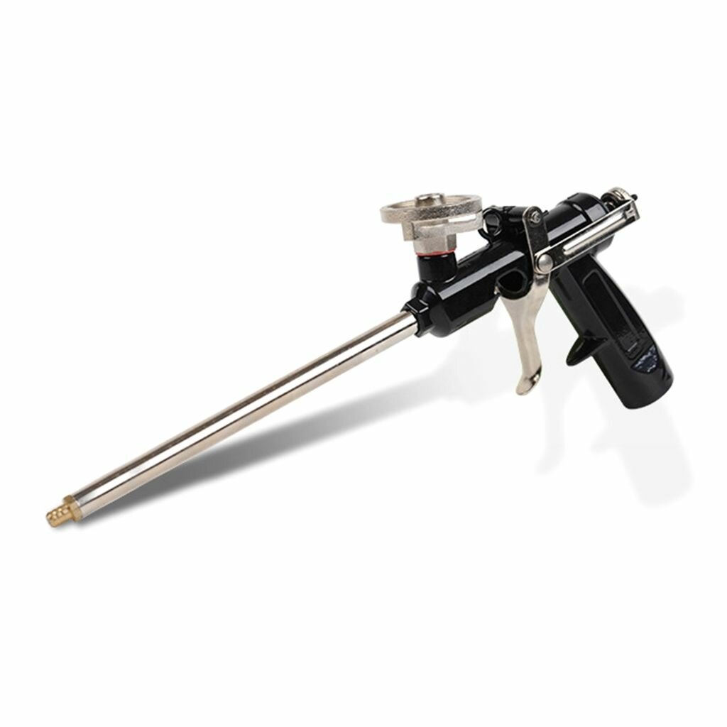 Строительный клеевой пистолет, Металлический пистолет для пены с черной ручкой