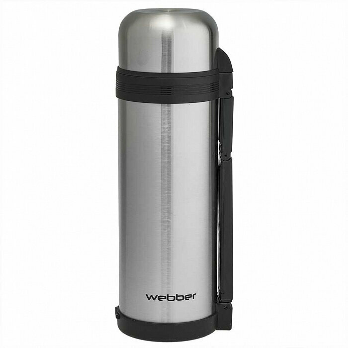 Термос Webber SST-1800P из нержавеющей стали, ручка на корпусе, объём 1.8 л