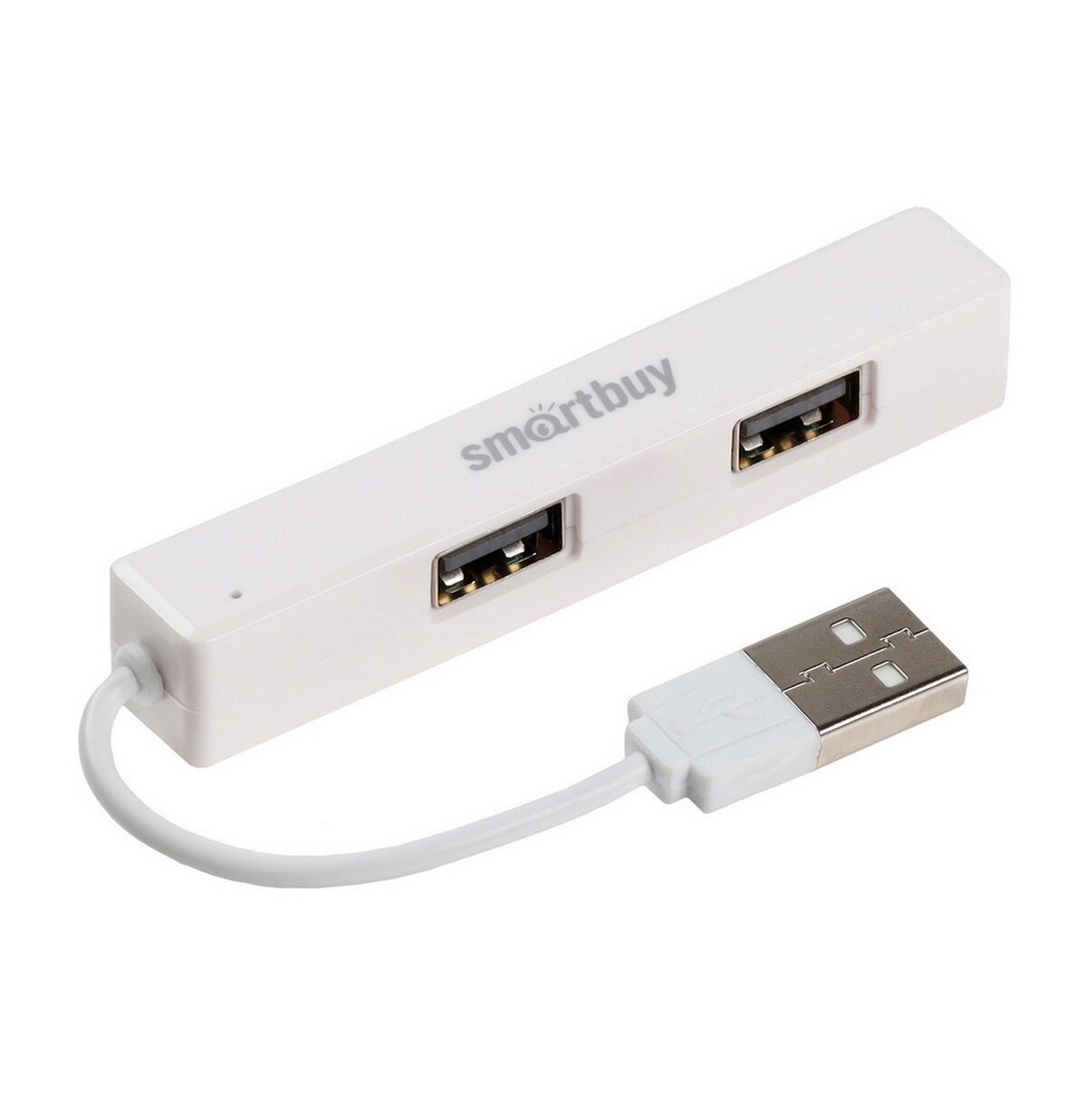 Картридер USB - Xaб SmartBuy SBHA-408 -4 порта (белый)
