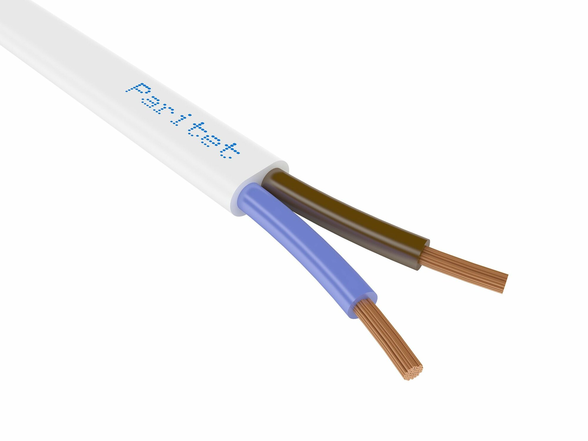 ГОСТ ООО "Паритет" кабель белый Шввп 2 x 0,75 мм, 100 м, 6,500г.