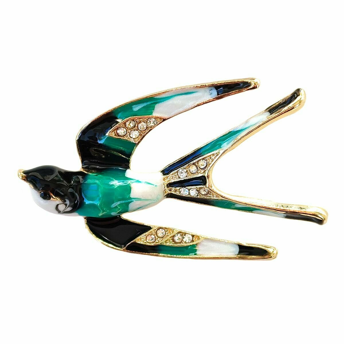 Брошь, стразы