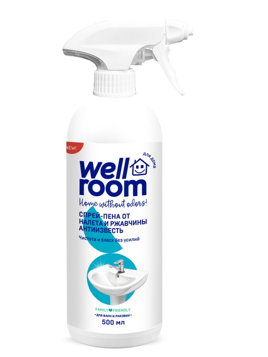 Средство Wellroom для ванн Антиизвесть 500мл