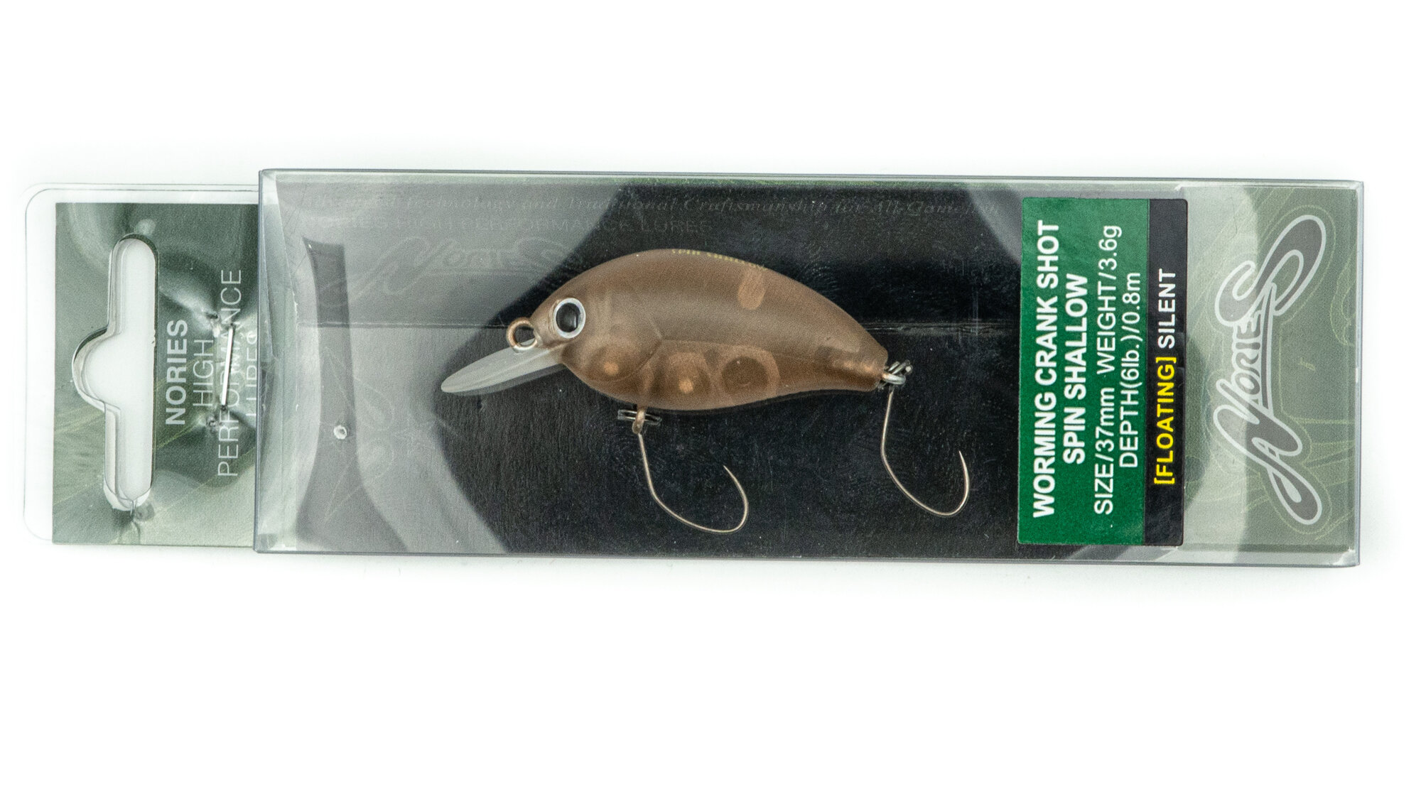 Воблер NORIES WORMING CRANK SHOT SPIN SHALLOW(SILENT) 37mm 3.6гр цвет 128M
