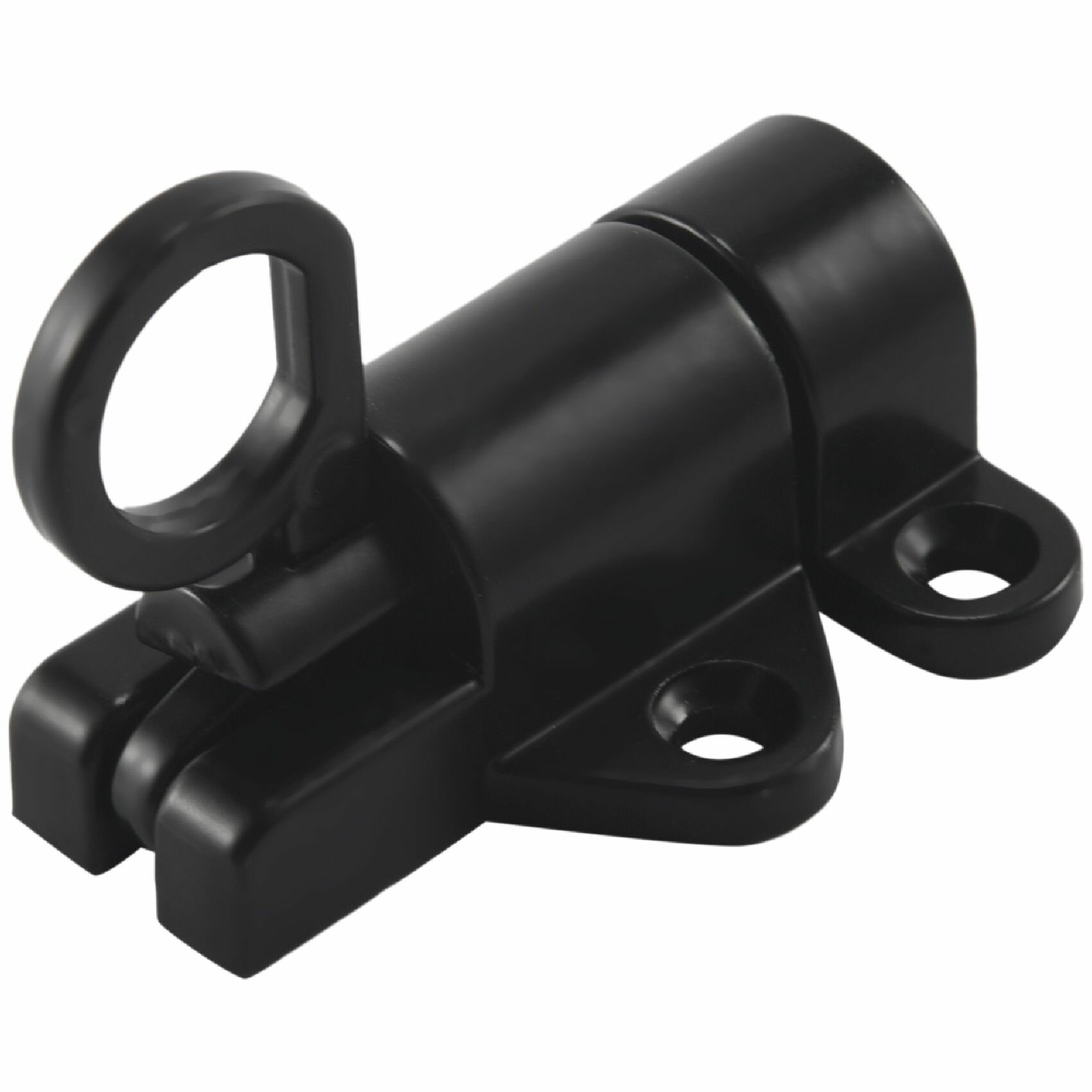 Защелка дверного болта с пружинным замком из алюминиевого сплава, автоматический замок для оконных ворот, черный