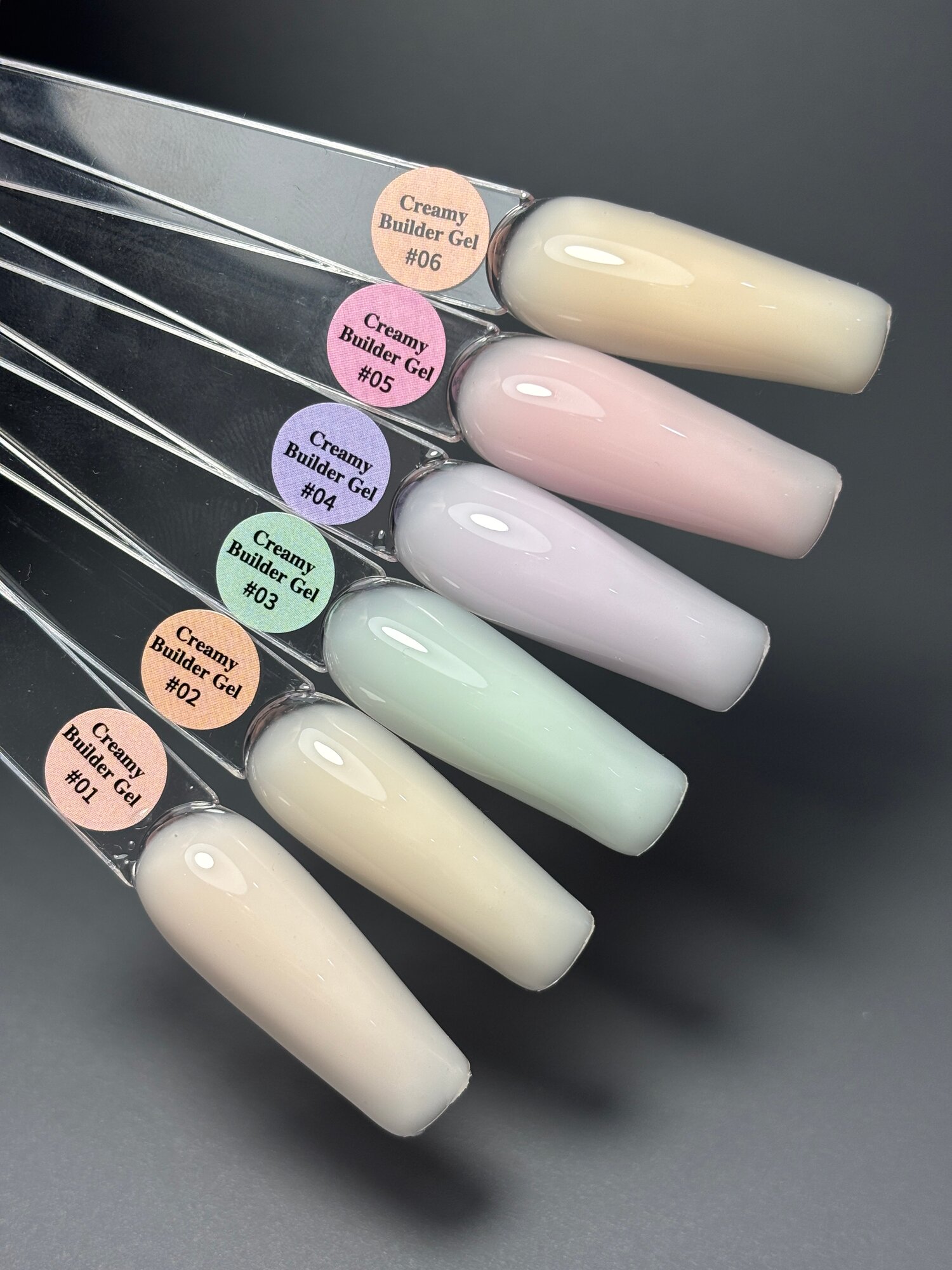 Гель для наращивания и моделирования ногтей кремовый молочный 05- розовый QRB, 15 гр