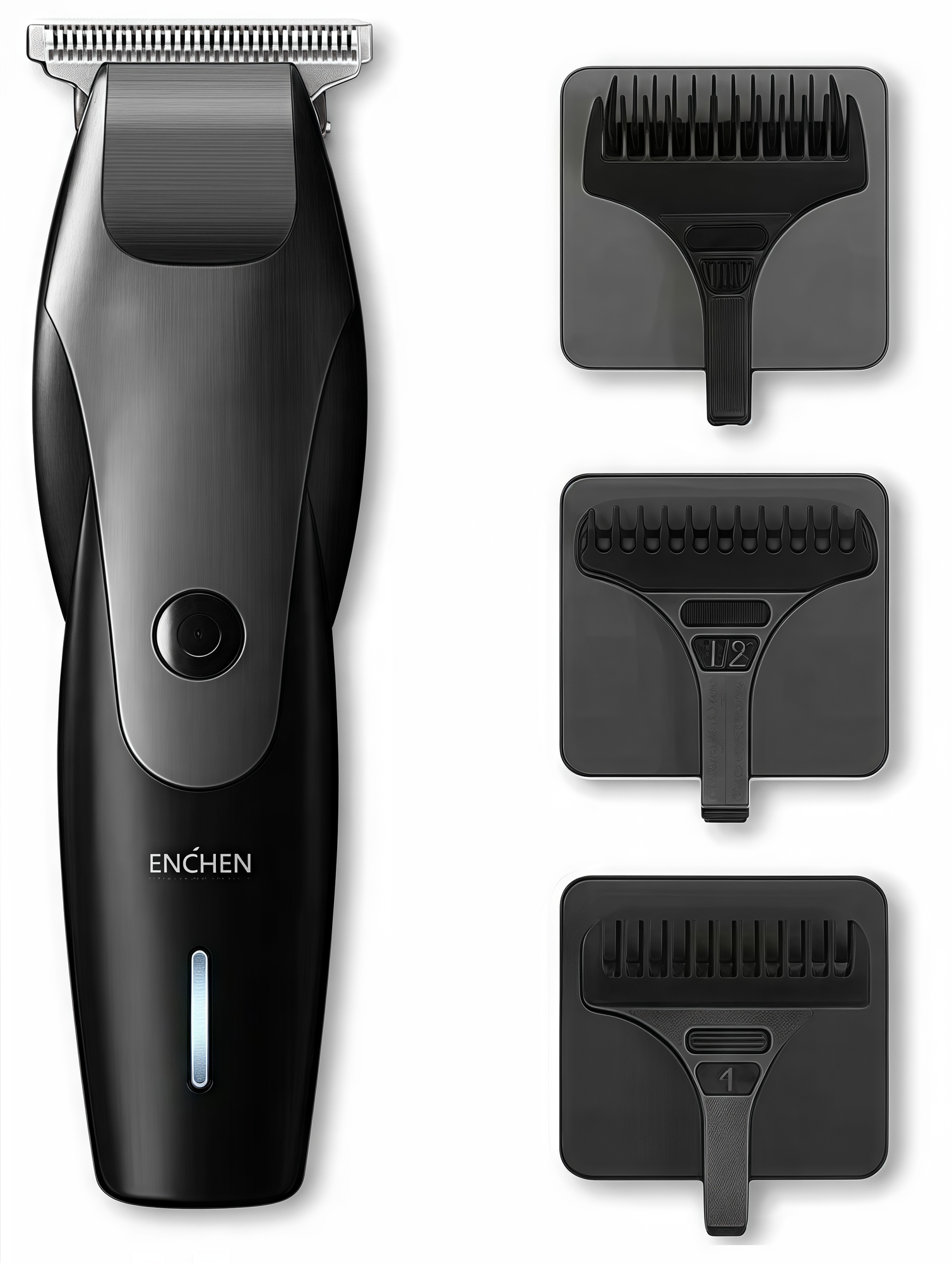 Триммер для бороды Enchen Humming Bird, с насадками, 10Вт, черный