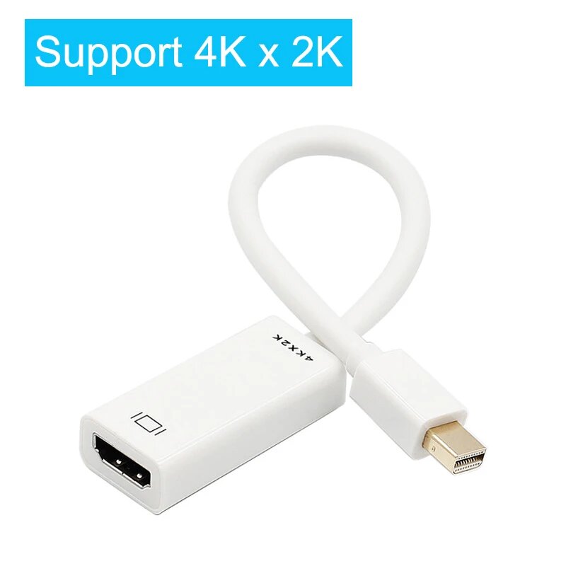 Адаптер Mini DisplayPort на HDMI 4K 1080P White