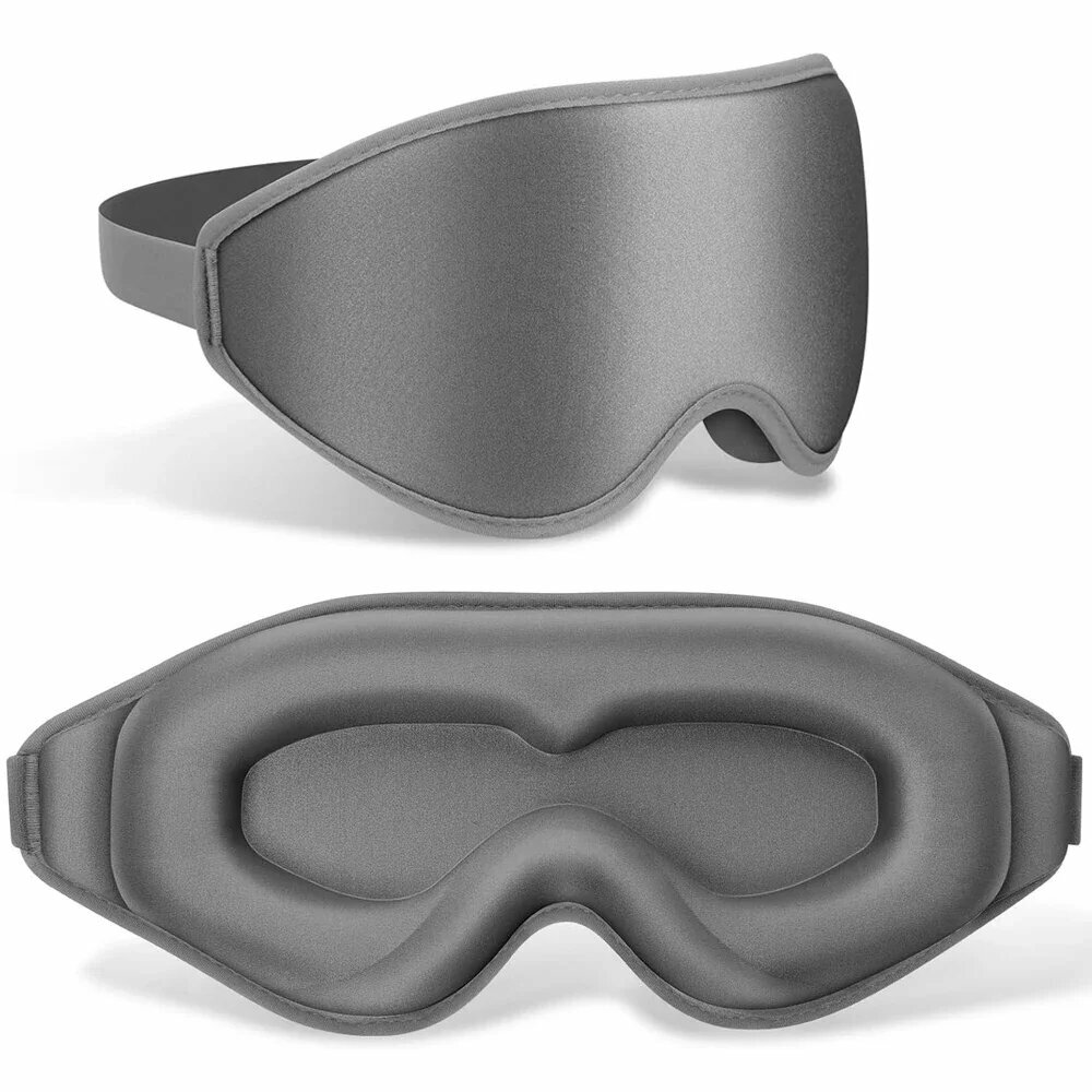 Серые 3D маски для сна