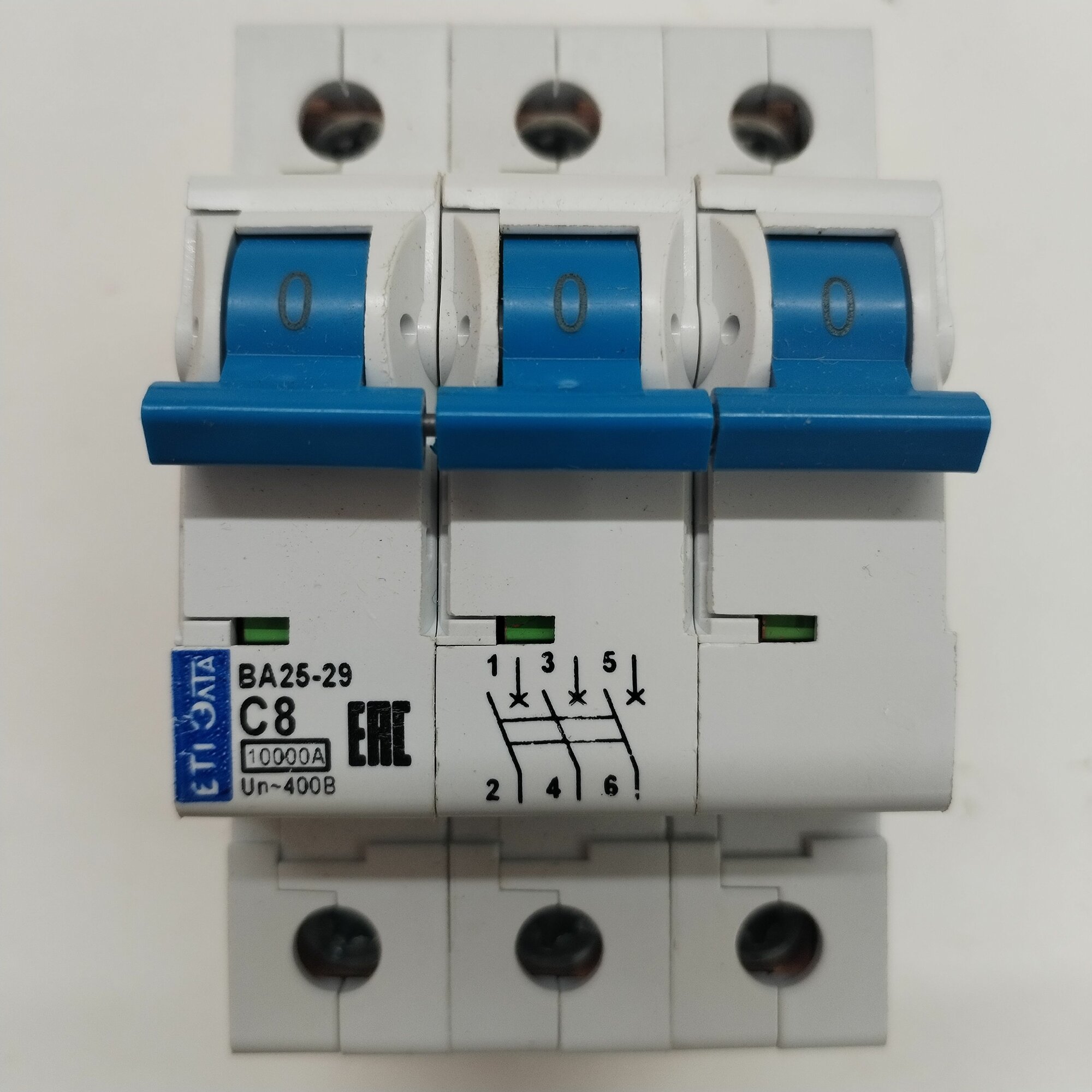 Выключатель автоматический ВА 25-29 с8 3р