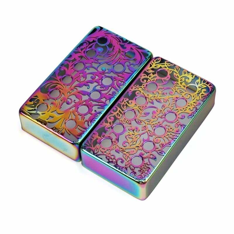 (1 комплект) Электрогитара с индивидуальным резным звукоснимателем, медный корпус, полый защитный чехол-цветной