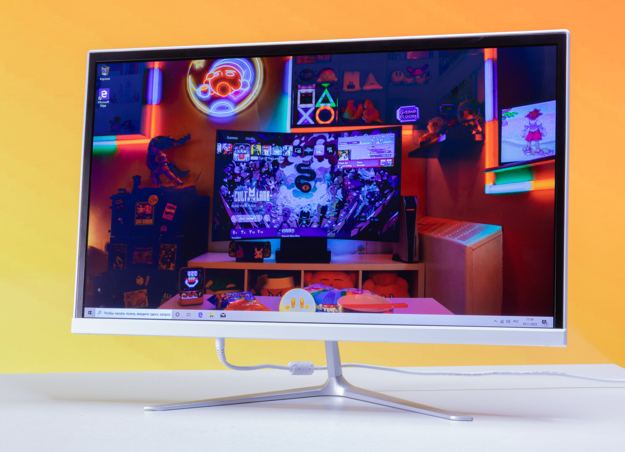 VIAMEI 21" Моноблок i5-6200U, RAM 8 ГБ, SSD 256 ГБ, Intel HD Graphics 520, Windows 11, белый, Русская раскладка