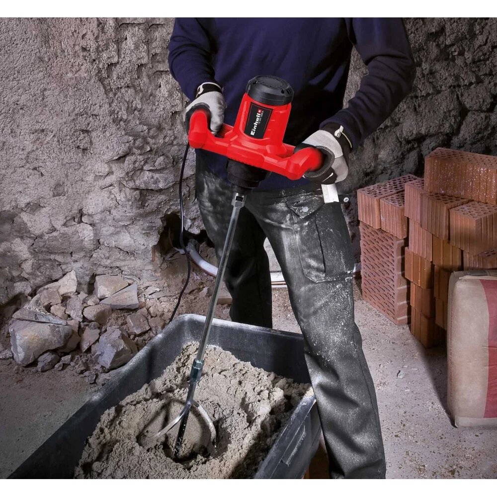 Миксер Einhell TC-MX 1200 E 4258545, 1200 Вт, полупрофессиональный электромиксер с электрической регулировкой оборотов — фото 1