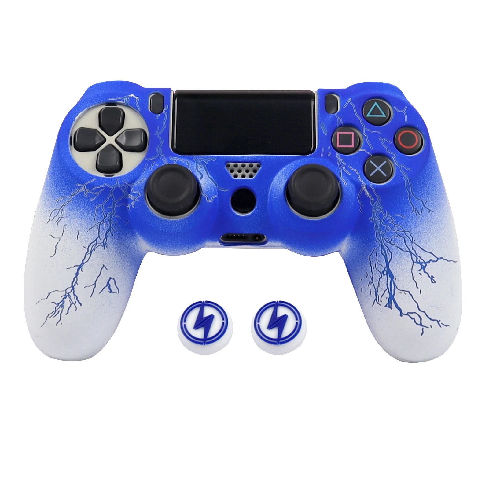 Фиолетовый силиконовый чехол для контроллера Playstation 4 Ralan A0548-1