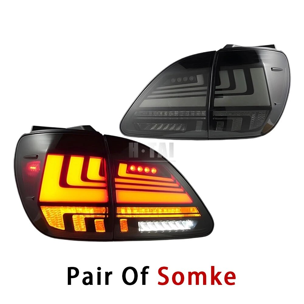 Пара задних фонарей в сборе для Lexus RX300 1998-2002, задние фонари, светодиодный задний фонарь, стоп-сигнал, фары дальнего света, указатель поворота Pair Of Smoke