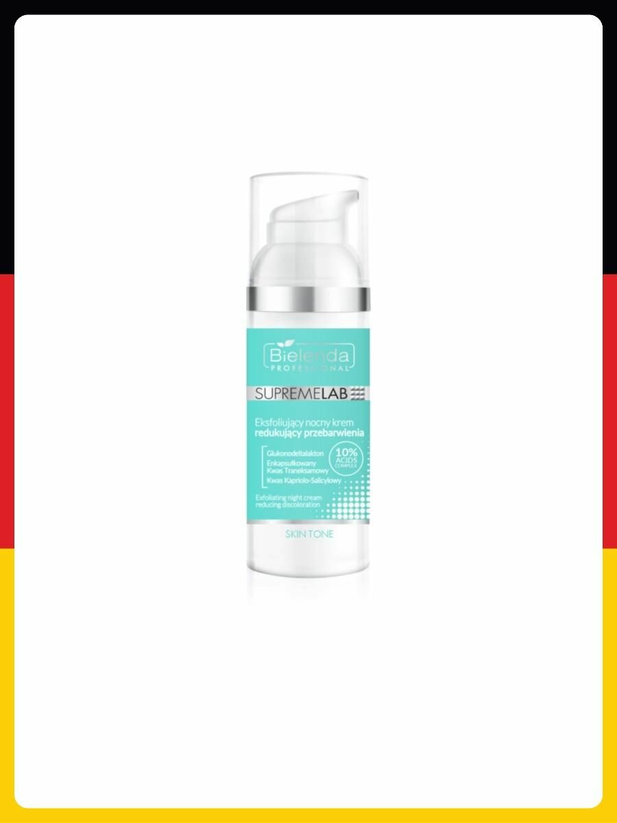 Крем для ухода за кожей Bielenda Professional Supremelab Skin Tone Peeling Night Cream For Hyperpigmented Skin, 50 мл