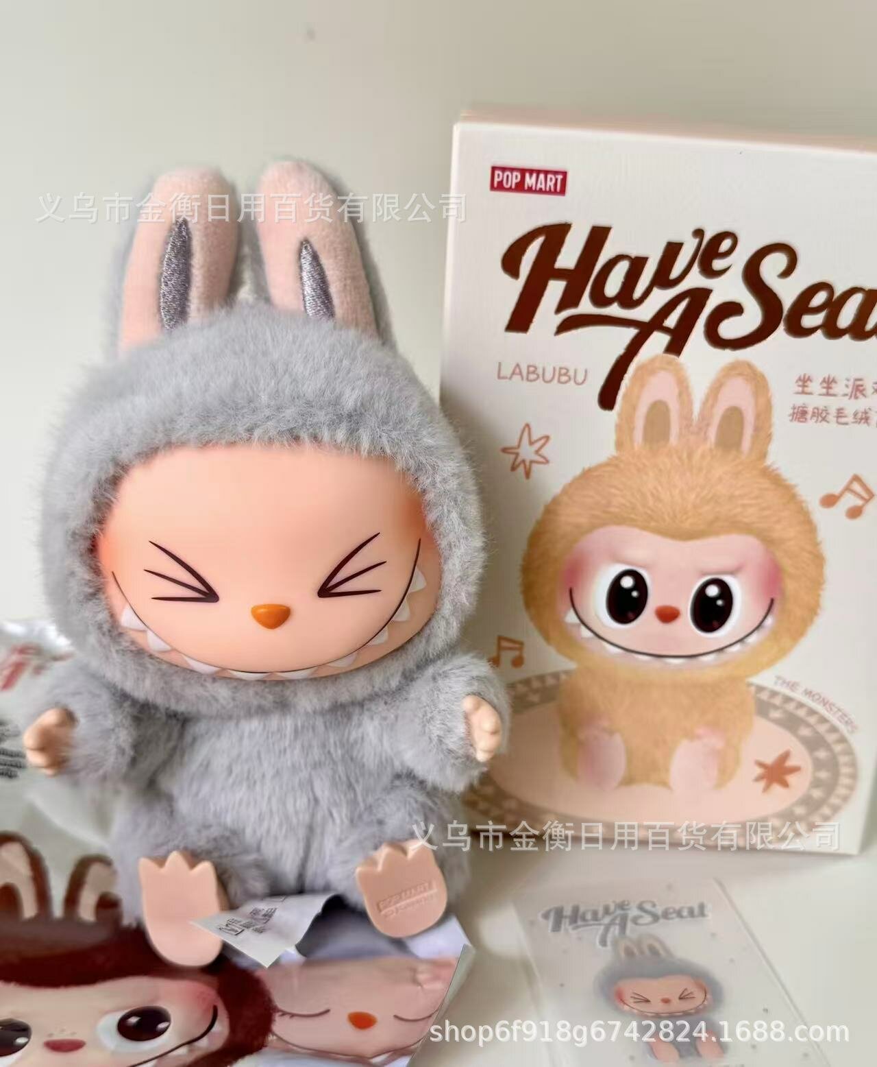 В наличии Bubble Mart Labubu Labubu виниловая фигурка лица макарон первого, второго и третьего поколения плюшевая игрушка