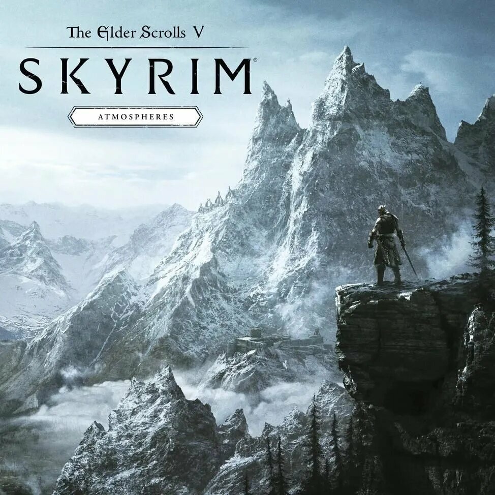 Виниловая пластинка The Elder Scrolls V Skyrim(Sky blue splashes) классический вариант серии