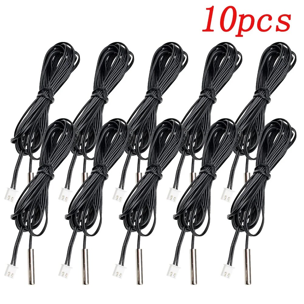 Водонепроницаемые термодатчики NTC 10K 1% 3950 для Arduino 5m, 10pcs