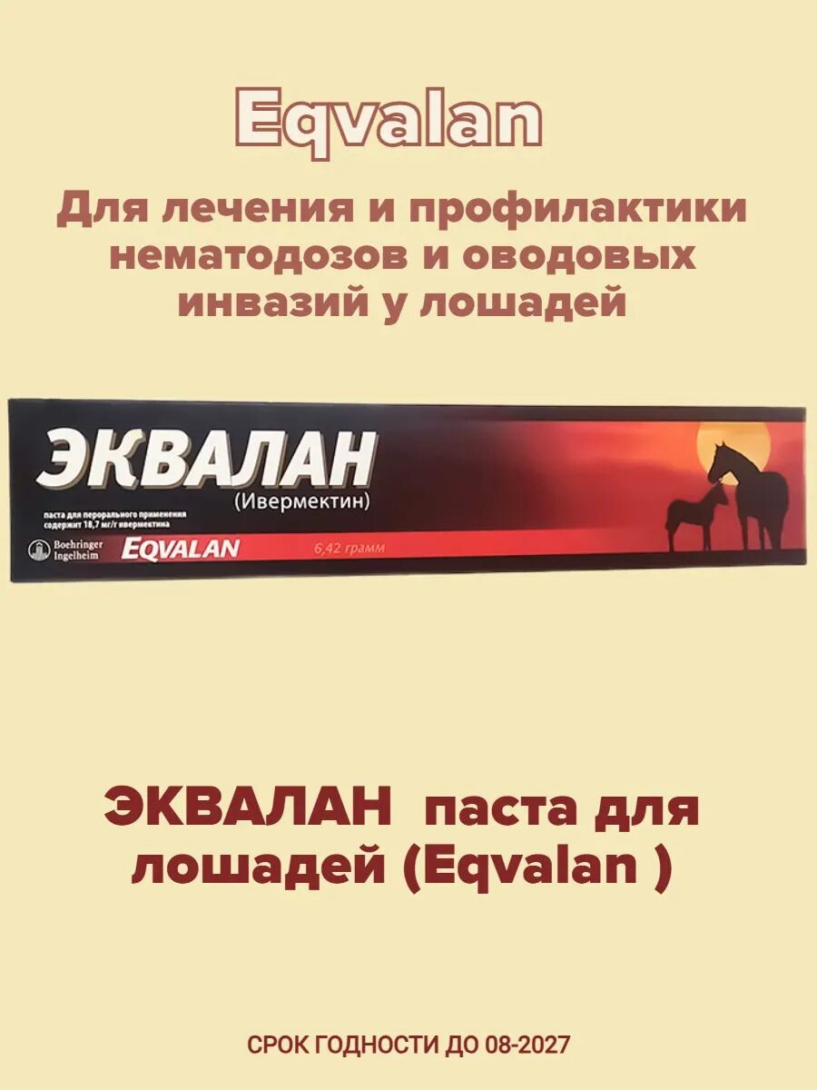 Паста для лошадей от инвазий 6.42 гр