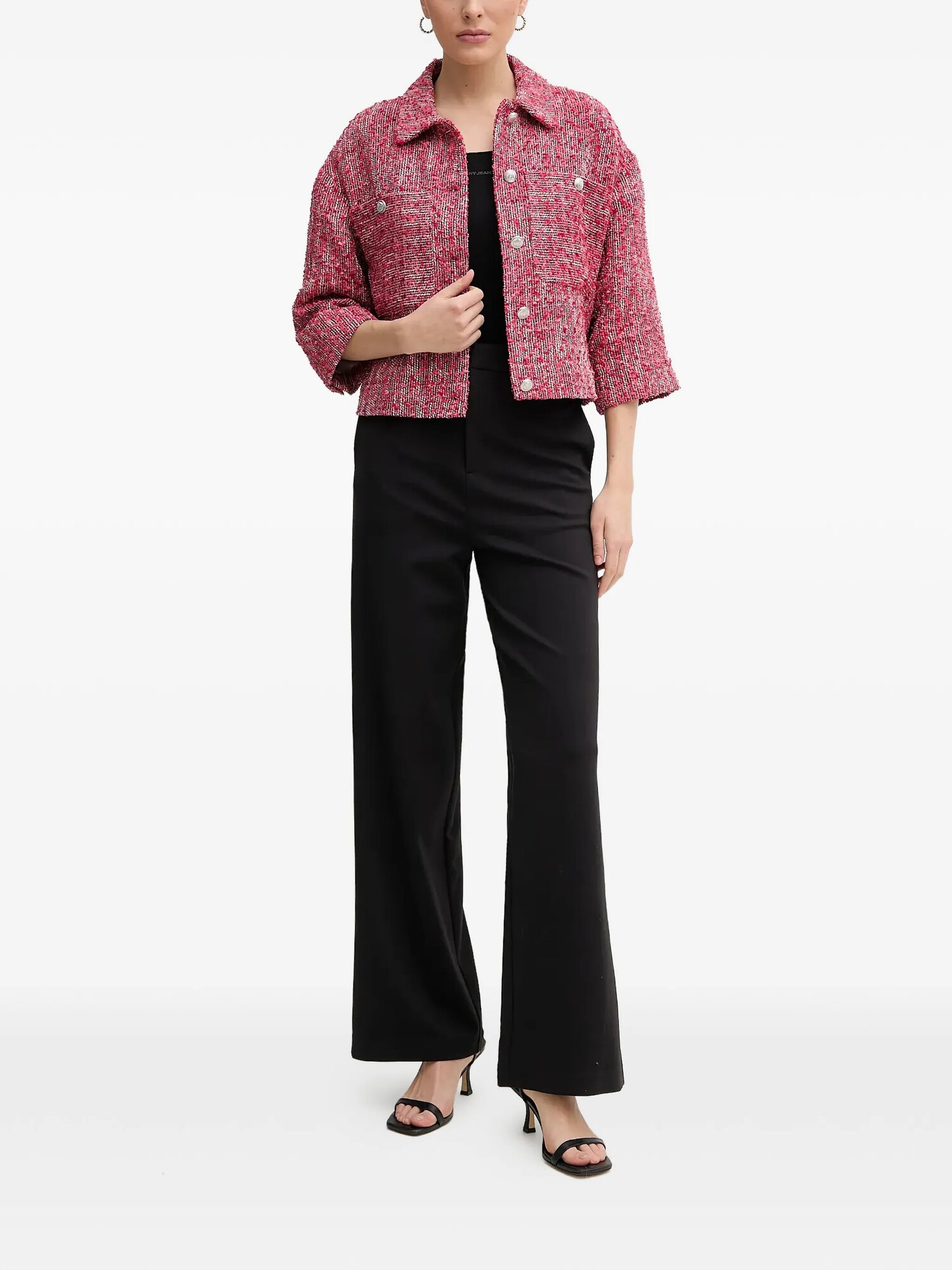 Куртка Mos Mosh Button weave jacket, размер 40, red — фото 1