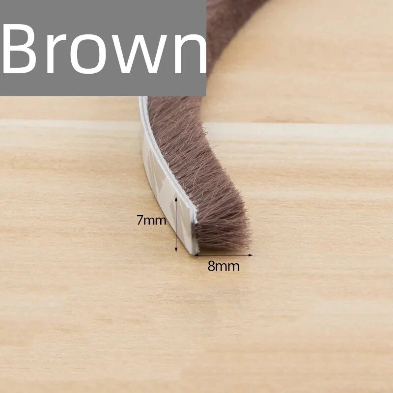 Самоклеящаяся уплотнительная лента Brown-7x8mm, 5 м