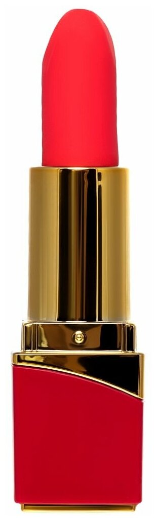 Красный вибратор-помада Pansies - 9 см,9 см,1,3 см, красный, анодированный пластик, силикон, с вибрацией, Женский, Секс-товары для женщин