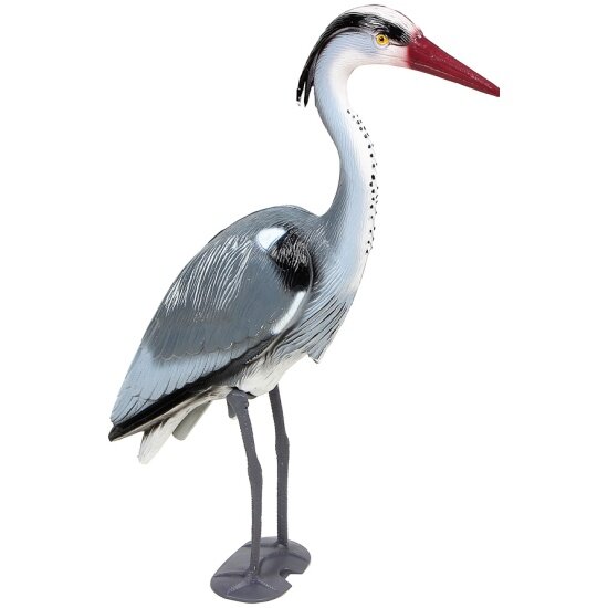 Фигура садовая Inbloom Журавль серый, 72x18x71см, пластик