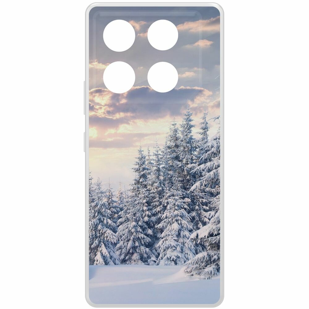 Чехол-накладка Krutoff Clear Case Снежный пейзаж для INFINIX GT 20 Pro