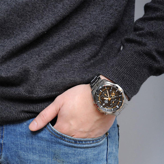 Наручные часы CASIO Edifice, серебристый — фото 1