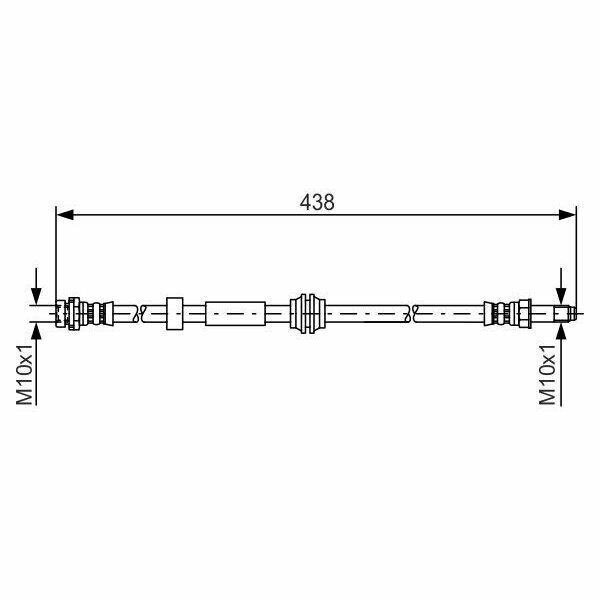 Шланг тормозной для автомобиля Ford, BOSCH 1 987 476 181 (1 шт.)