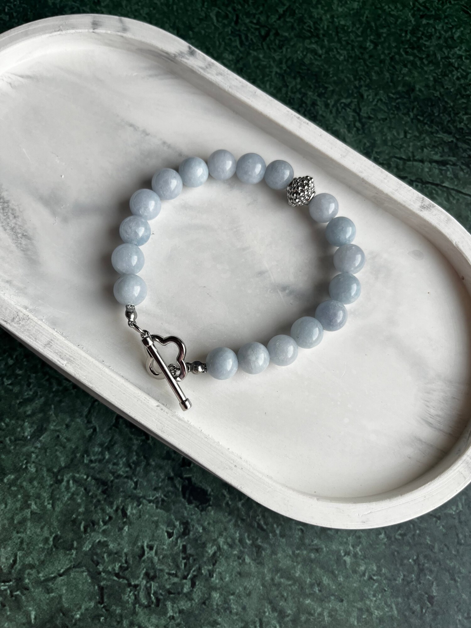 Браслет, аквамарин