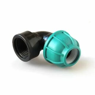Отвод ПНД переходной 25x1/2" вн. резьба UNIO обжимной (компрессионный) ( POELSAN)