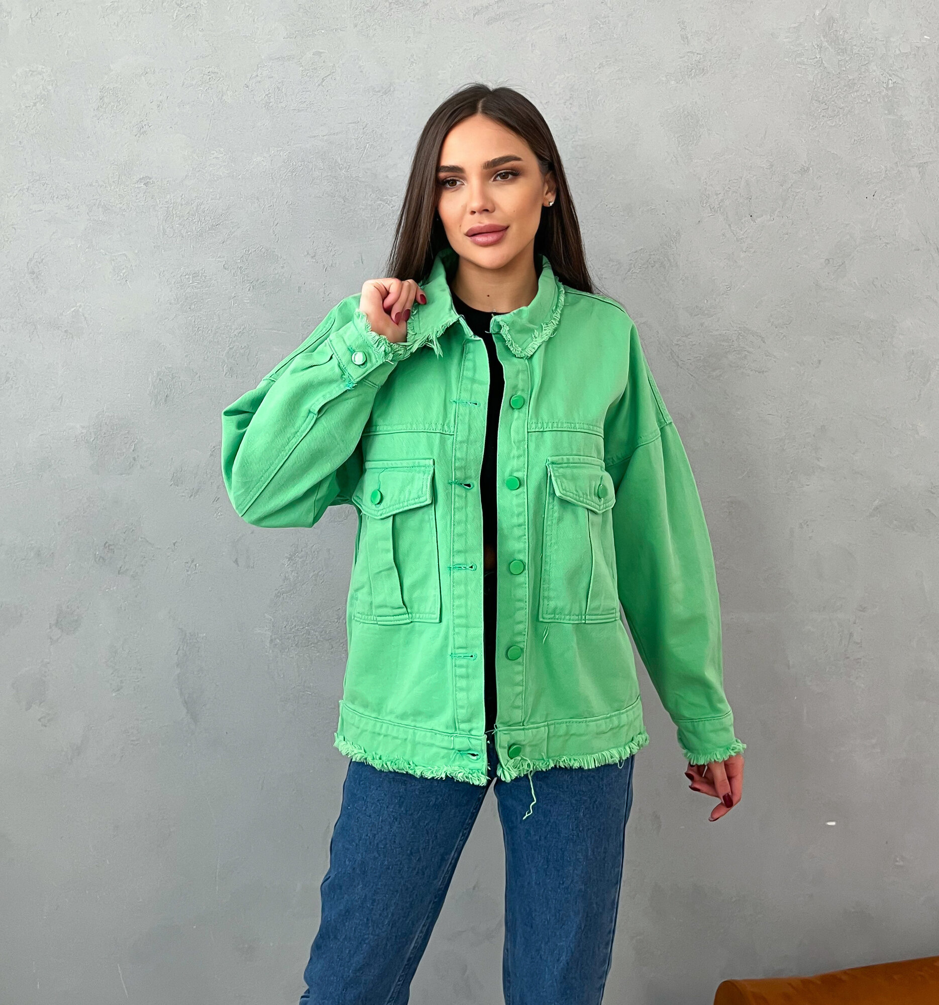 Куртка джинсовая  Весна-лето 2024