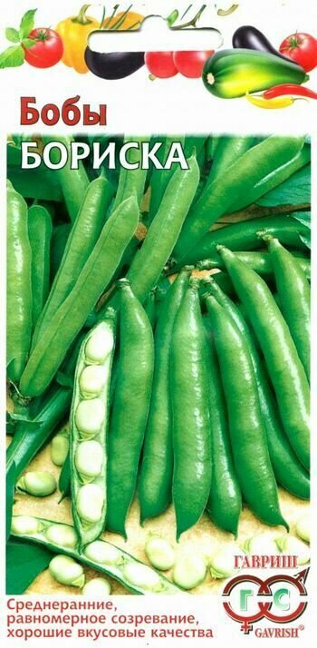 Семена Бобы Бориска 10 шт.