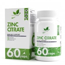 Цинк цитрат Natural Supp Zinc Citrate 60 капсул для здоровья