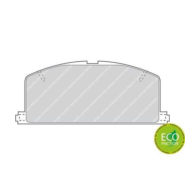 Колодки тормозные передние дисковые комплект Toyota, FERODO FDB308 (1 шт.)