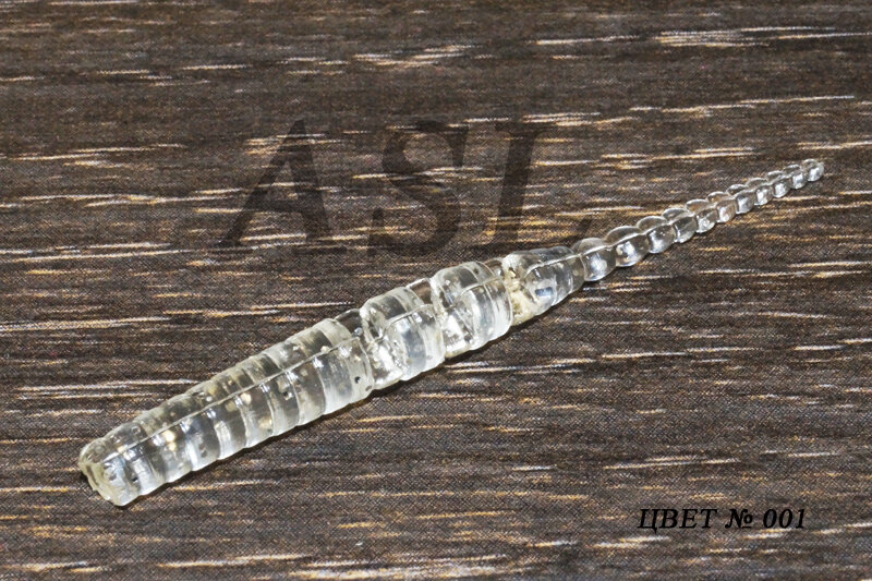 Силиконовая приманка ASL "Джава" цвет №001, L- 7,5см (3"), 8шт/уп