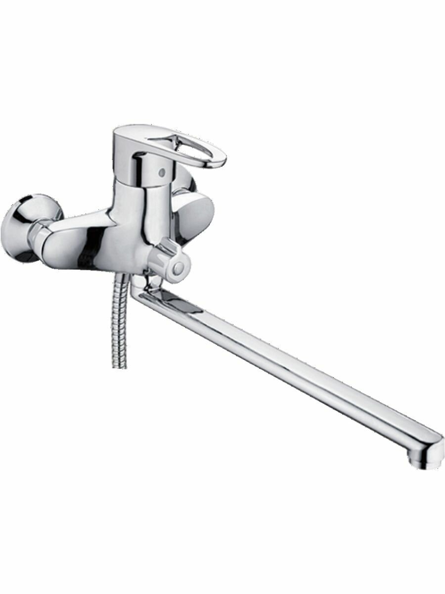 Смеситель для ванны Hansen, H22024, латунь, излив поворотный, цвет хромированный