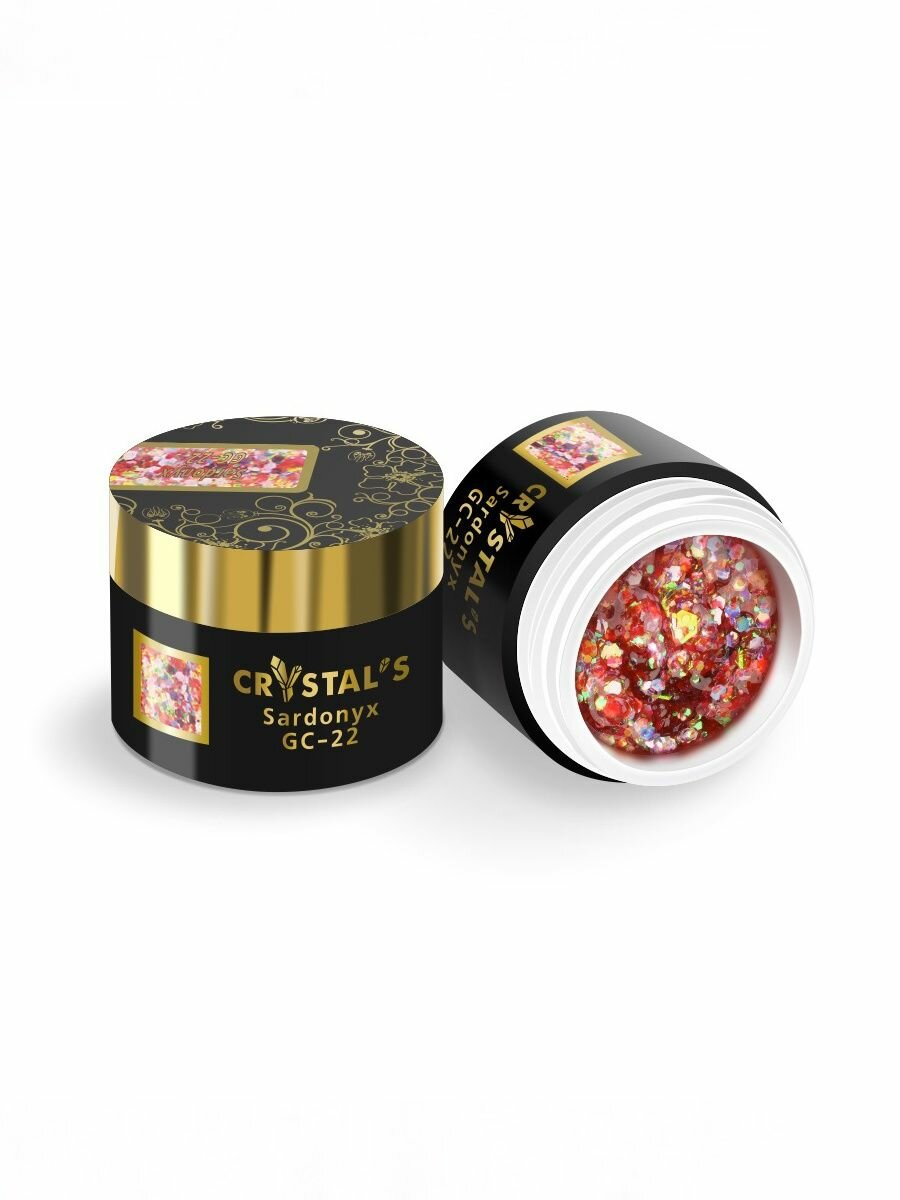 Nail Club Гель-краска для ногтей с блестками GC-22 Sardonyx 5 мл