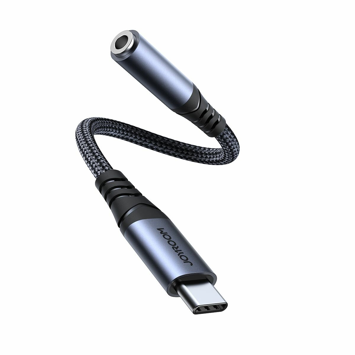 Аудиоадаптер Joyroom SY-C01 от USB-C до 3,5мм AUX / Черный