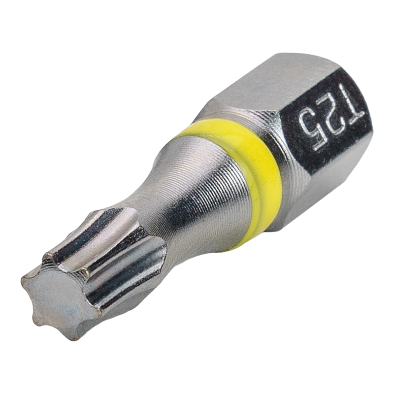 Бита торкс T25 25 мм хвостовик С6,3 мм торсионная mte (3 шт)