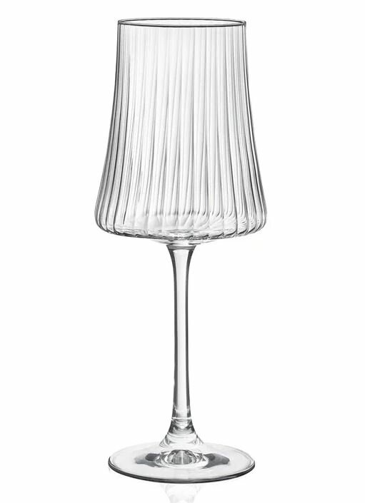 Набор бокалов для вина "Экстра" оптика 560 мл, 6 штук, Богемия, Crystallex