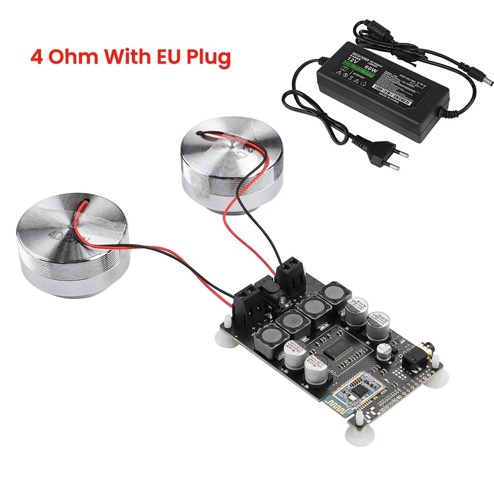 AIYIMA вибрационный динамик 2 дюйма Bluetooth 4 Ohm With EU Plug