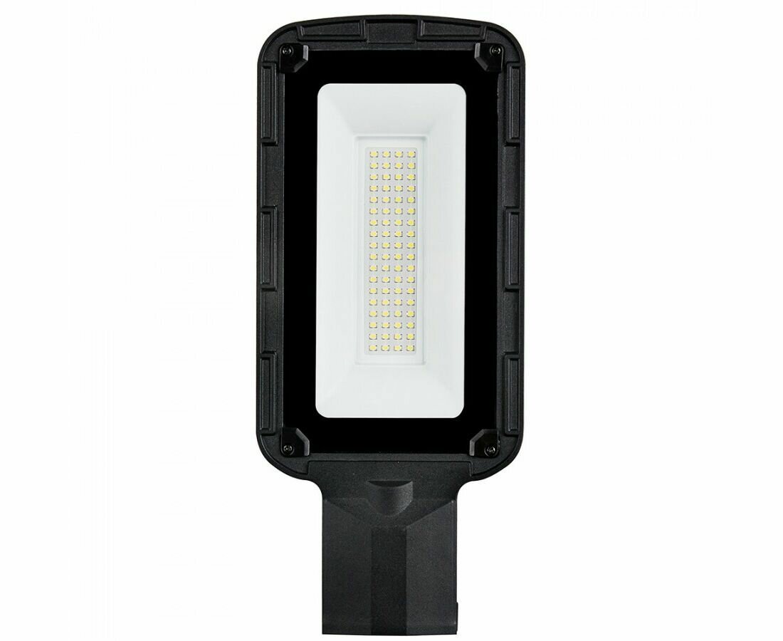 Светильник уличный консоль ДКУ 100W(10000lm) 5000K 6K 438x45x188 IP65 черн Saffit