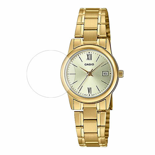 Скрин Мобайл защитный экран для часов Casio LTP-V002G-9B3 из гидрогелевая плёнка прозрачная