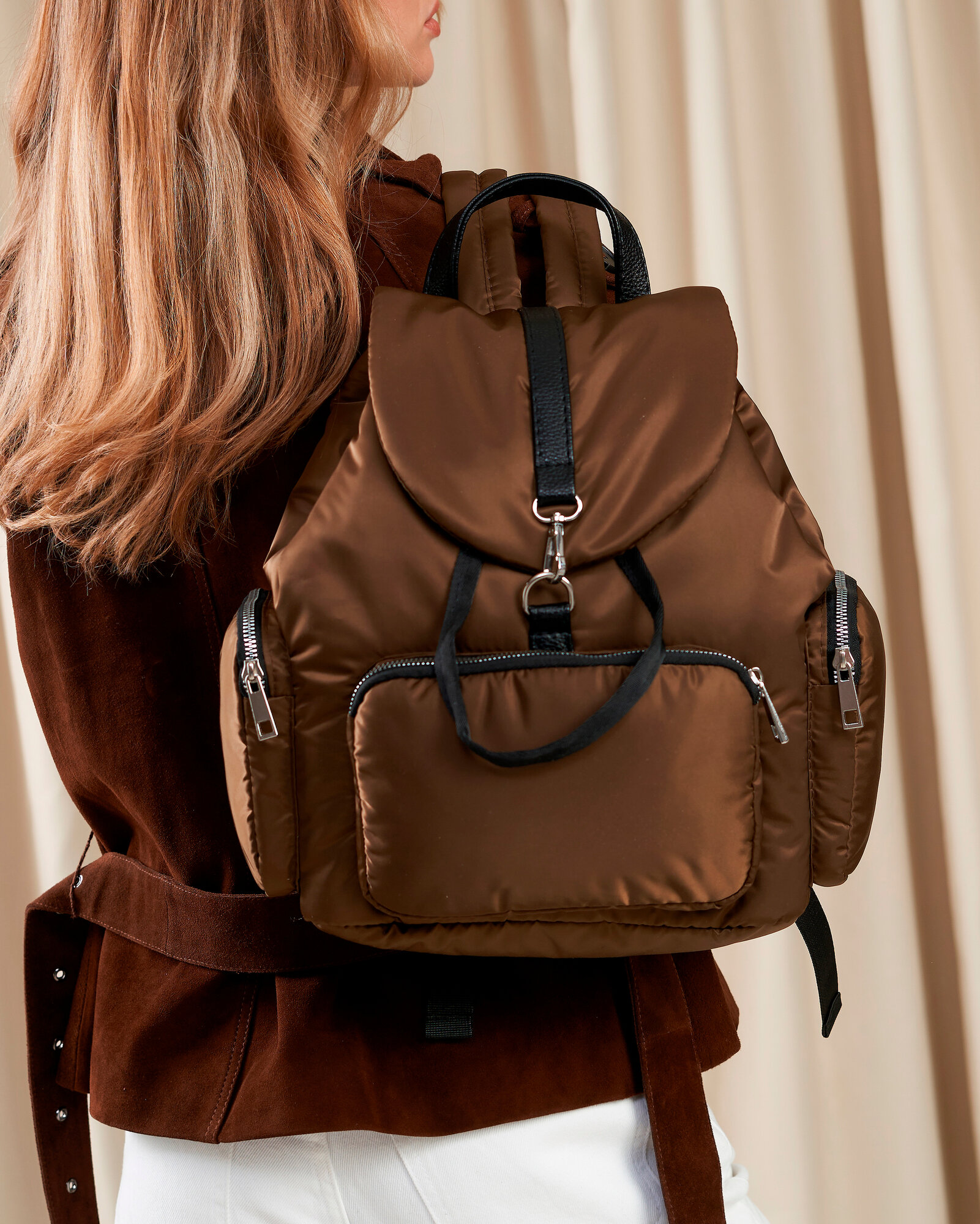 Рюкзак большой тканевый городской